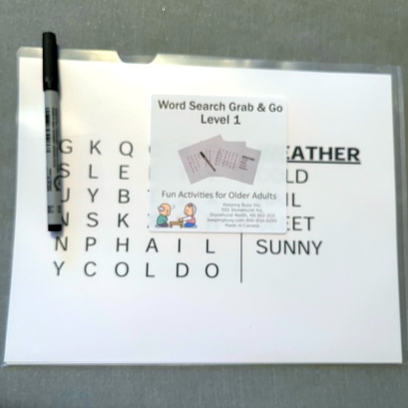 keeping busy | Games | Word Search Grab And Go Fun For Older Adults New ...